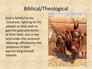 The Conquest Narrative in Joshua | PPTX
