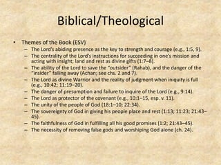 The Conquest Narrative in Joshua | PPTX