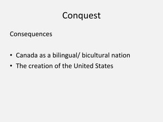 The Conquest of New France | PPT