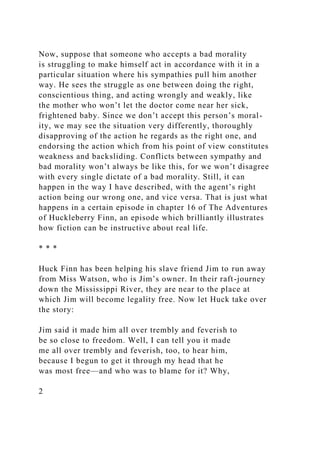 The Conscience of Huckleberry FinnJonathan Bennettfrom.docx