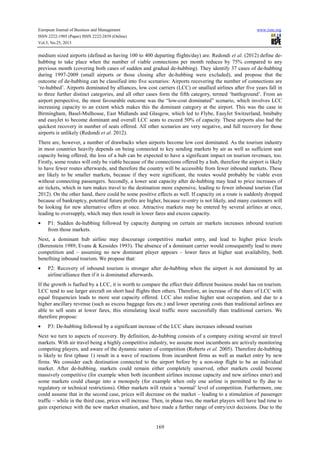 The consequences of de hubbing for airports and tourism - a case study ...