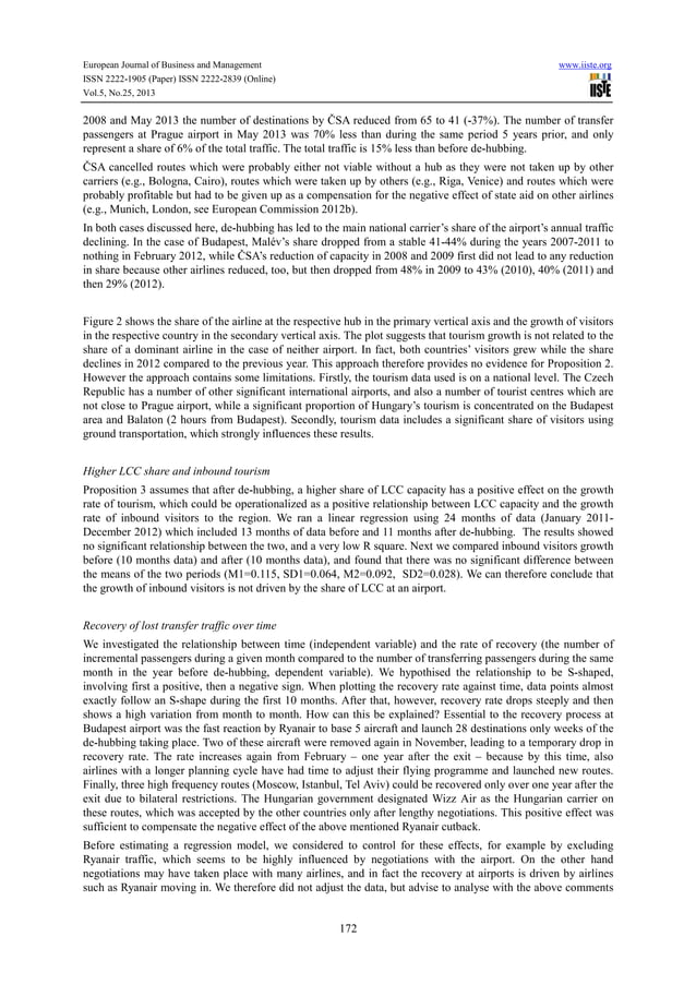 The consequences of de hubbing for airports and tourism - a case study | PDF