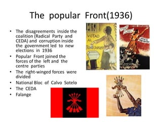 The conservative biennium and the popular front ( | PPT