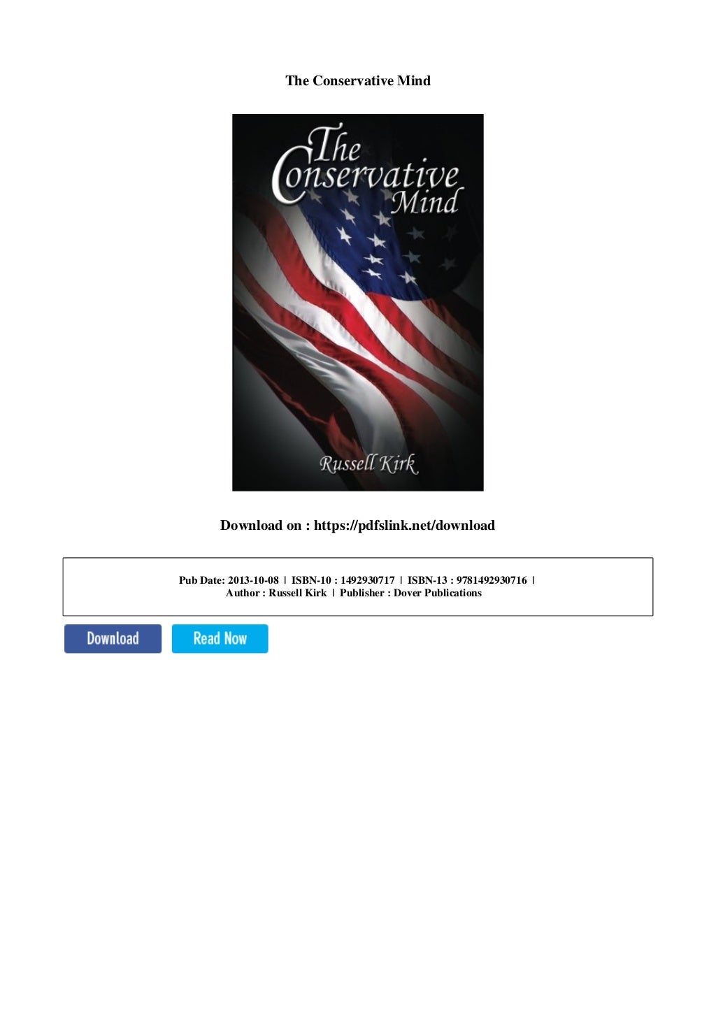 The conservative mind