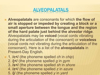 The consonant sounds | PPT