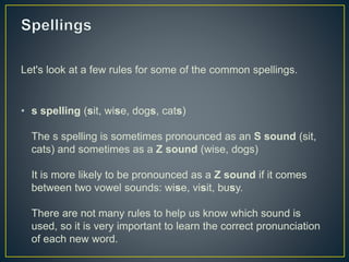The consonant sounds [s], [ƒ | PPTX