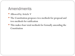 The Constitutional Amendment Process | PPT