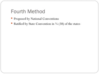 The Constitutional Amendment Process | PPT
