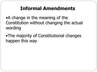 The Constitutional Amendment Process | PPT