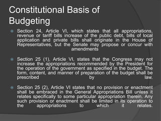 The constitutional and legal basis of public finance | PPTX