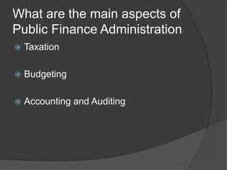 The constitutional and legal basis of public finance | PPTX