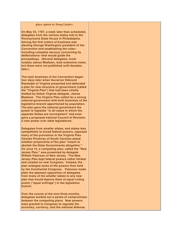 The constitutional convention of 1787