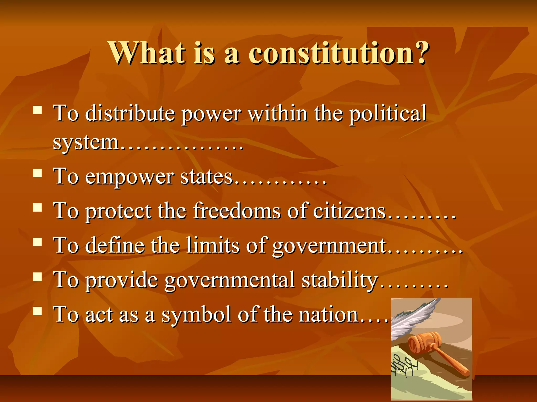 The constitutional framework | PPT