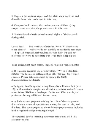 The constitutional rights guaranteed in the Bill of Rights are m.docx