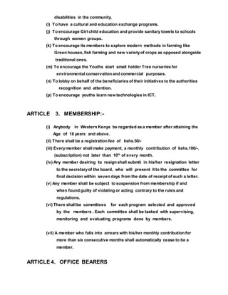 The constitution and rules of butsilitsa community development ...