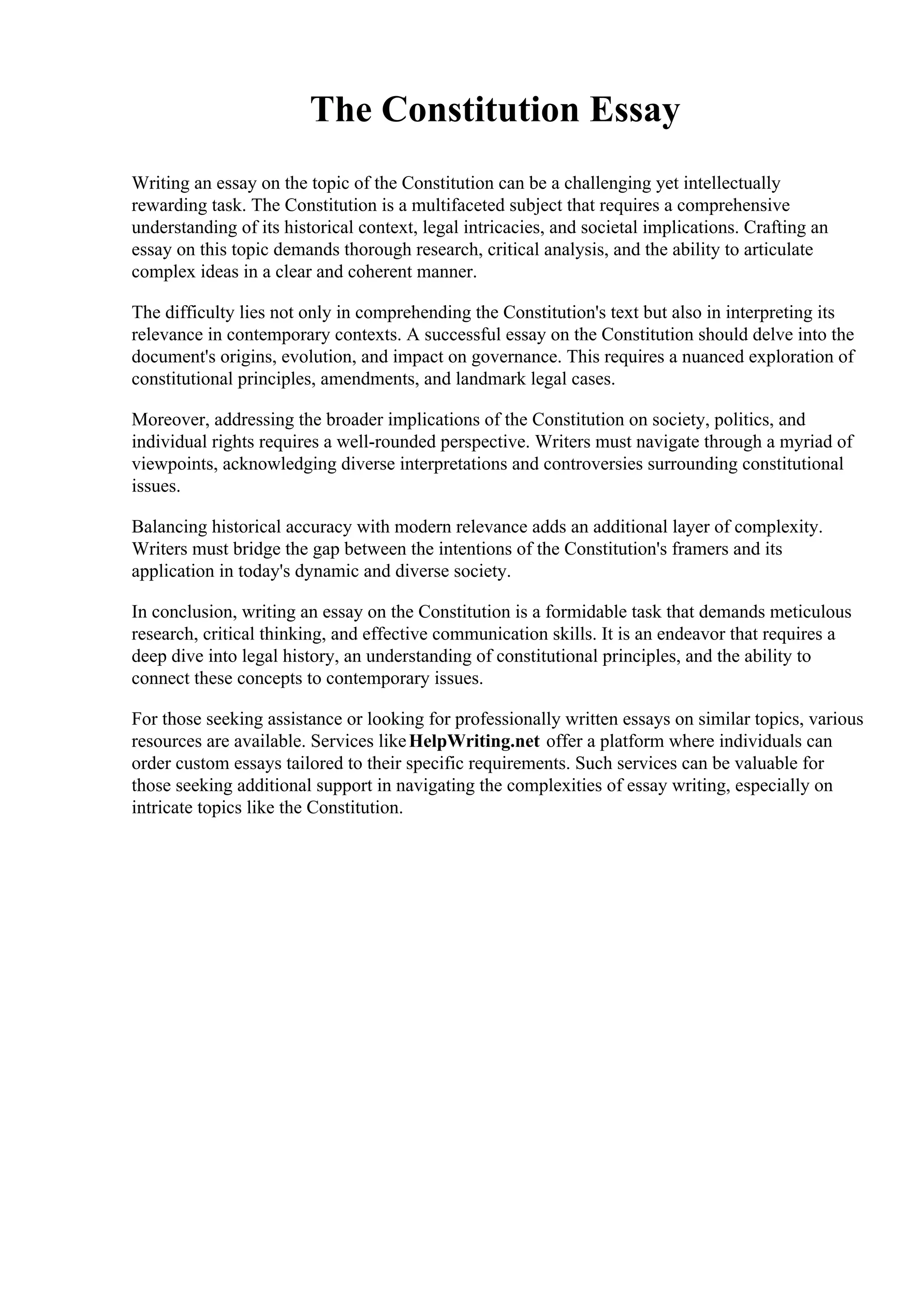 The Constitution Essay.pdf