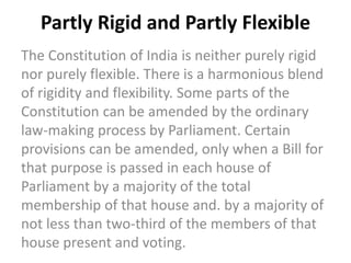 The constitution of india | PPTX