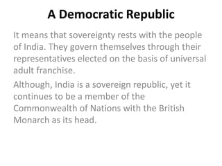 The constitution of india | PPTX