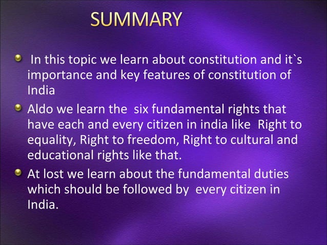 The constitution of india by vijaya 2013 | PPT