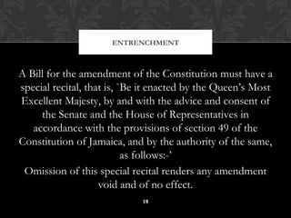 The constitution of jamaica | PPT