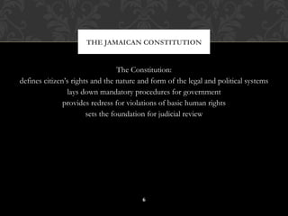 The constitution of jamaica | PPT