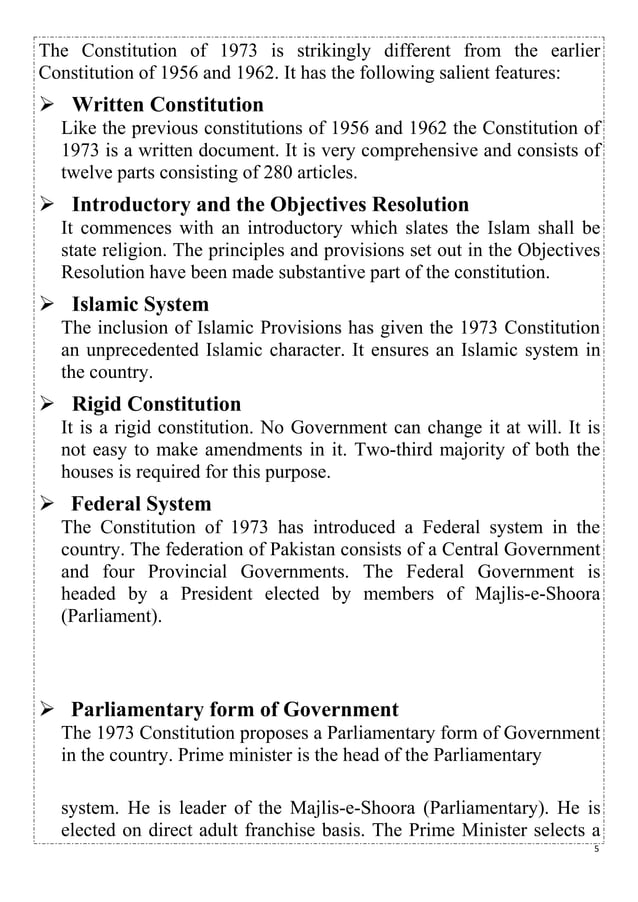 The constitution of pakistan | PDF