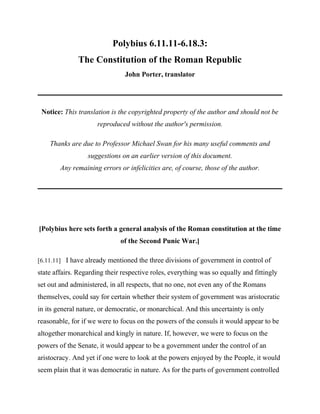 Constitution Of The Roman Republic