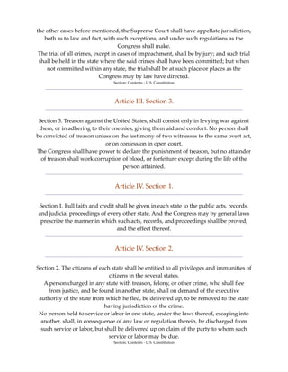 The Constitution of the United States of America | PDF