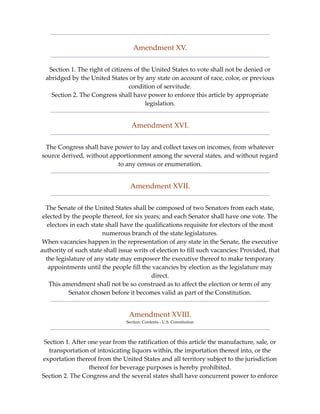 The Constitution of the United States of America | PDF | Elections ...