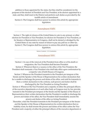 The Constitution of the United States of America | PDF | Elections ...