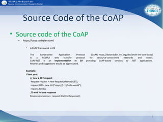 The constrained application protocol (CoAP) | PPT