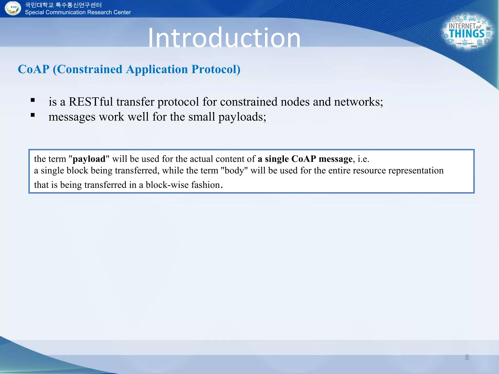 The constrained application protocol (coap) | PPT