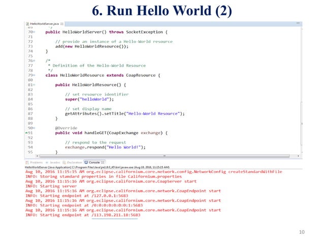 The Constrained Application Protocol Co Ap Implementation Part3 Ppt