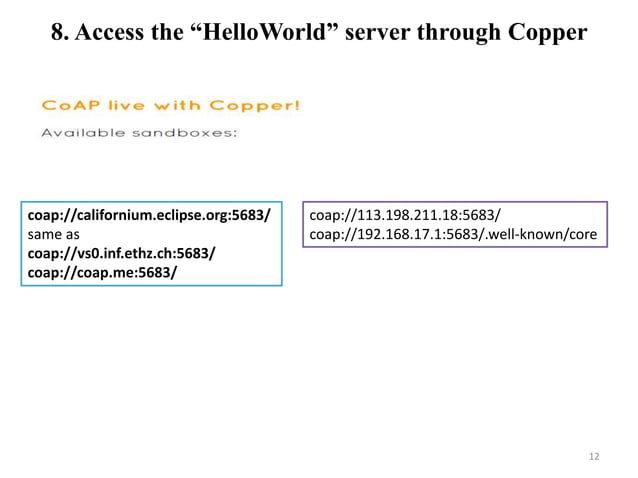 The Constrained Application Protocol Co Ap Implementation Part3 Ppt