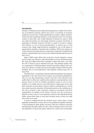 The constraints of rural women in informal economic activities in imo ...