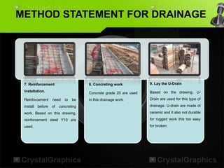 The construction method for surface drainage (housing) | PPTX