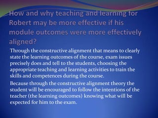 The Constructive Alignment Theory | PPTX