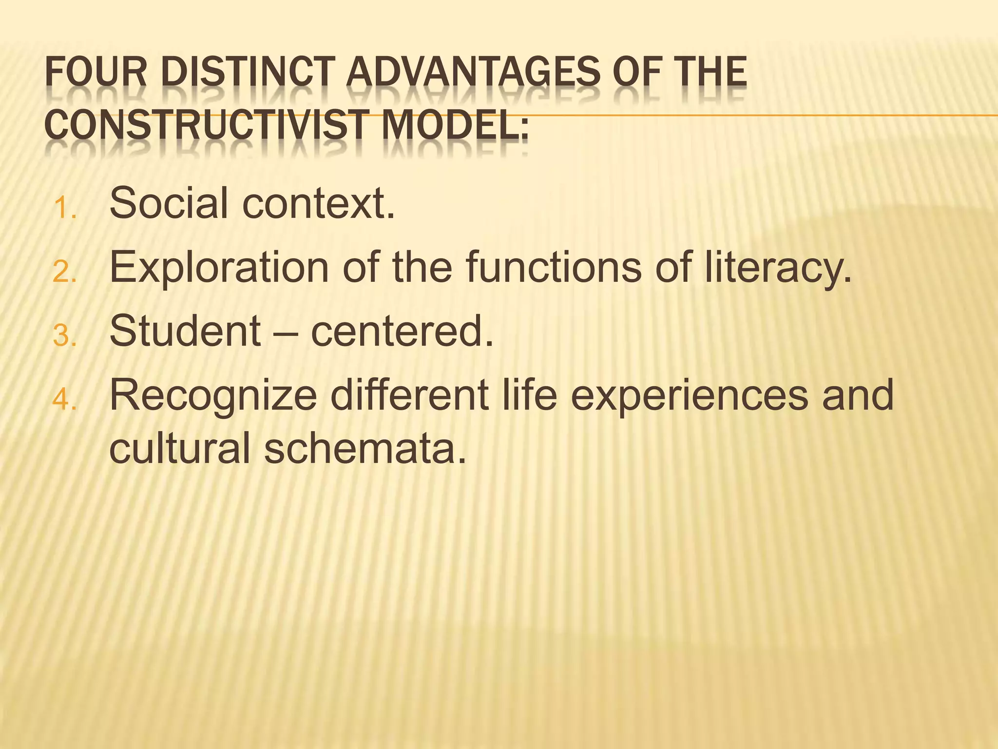 The constructivist model.devread2 | PPT