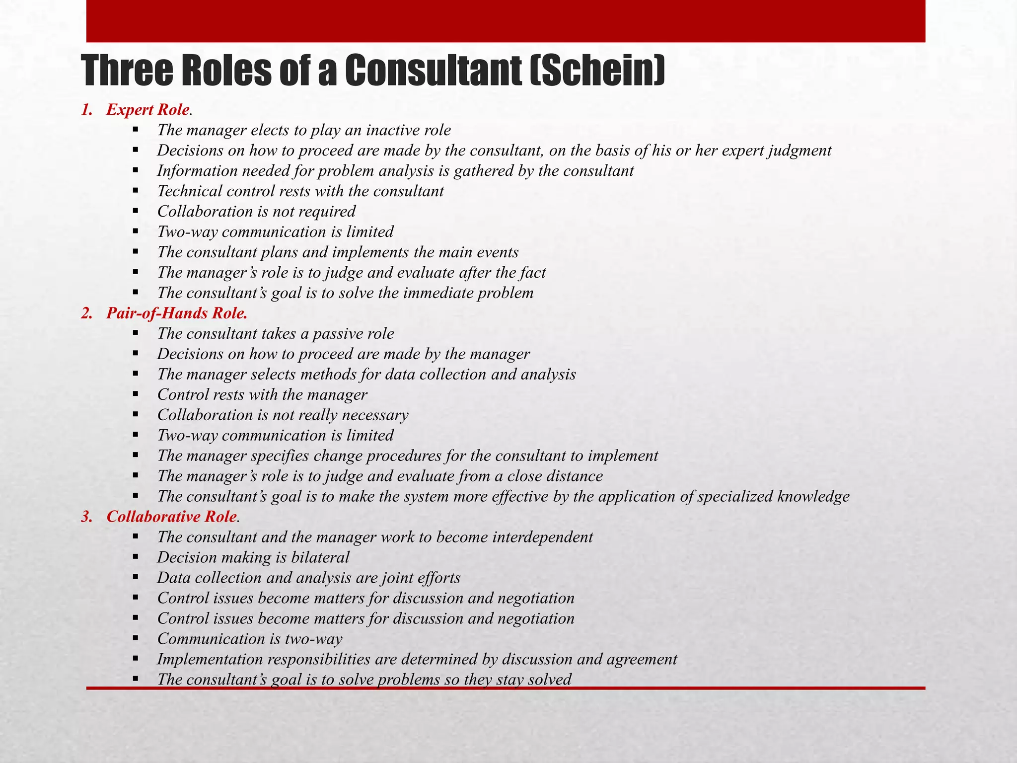 The consulting process models | PPTX