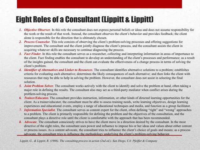The consulting process models | PPTX