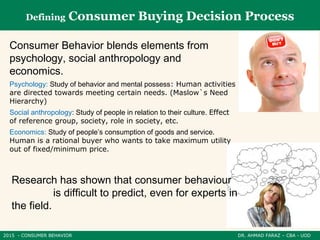 THE CONSUMER DECISION MAKING | PPT