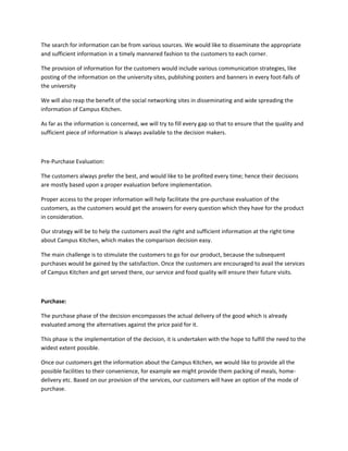 The consumer decision process | DOC