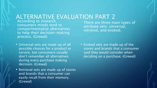 The Connsumer Decision Process | PPTX