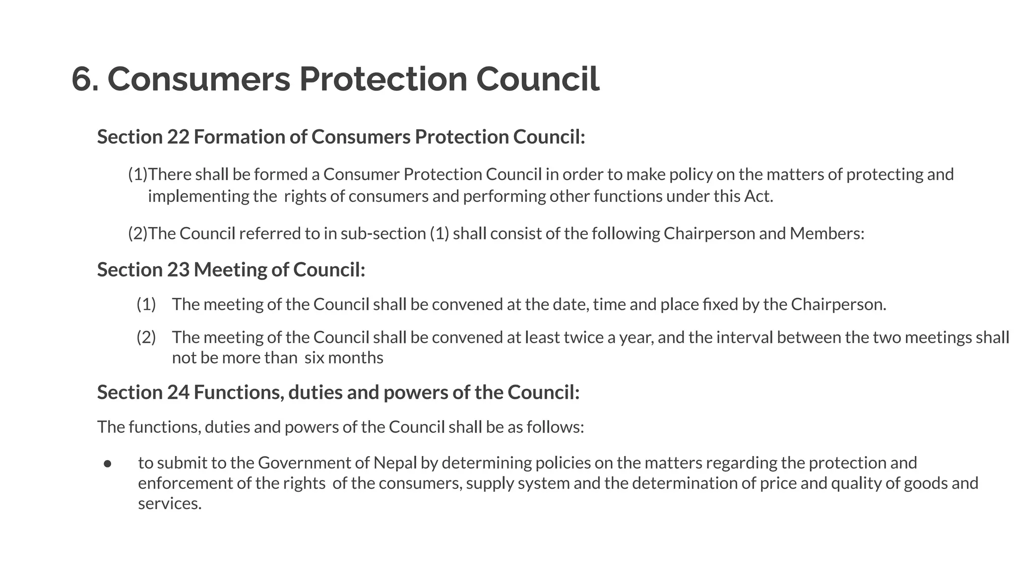 The Consumer Protection Act of Nepal, 2075 | PDF