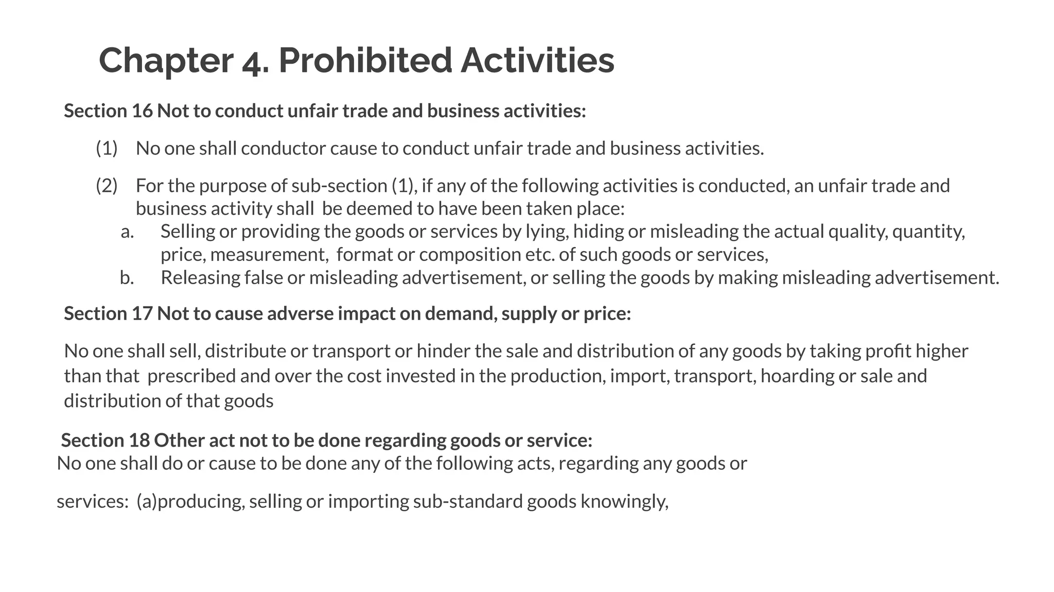 The Consumer Protection Act of Nepal, 2075 | PDF