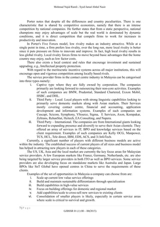 The contact centre industry in malaysia | PDF | Telecommunications ...