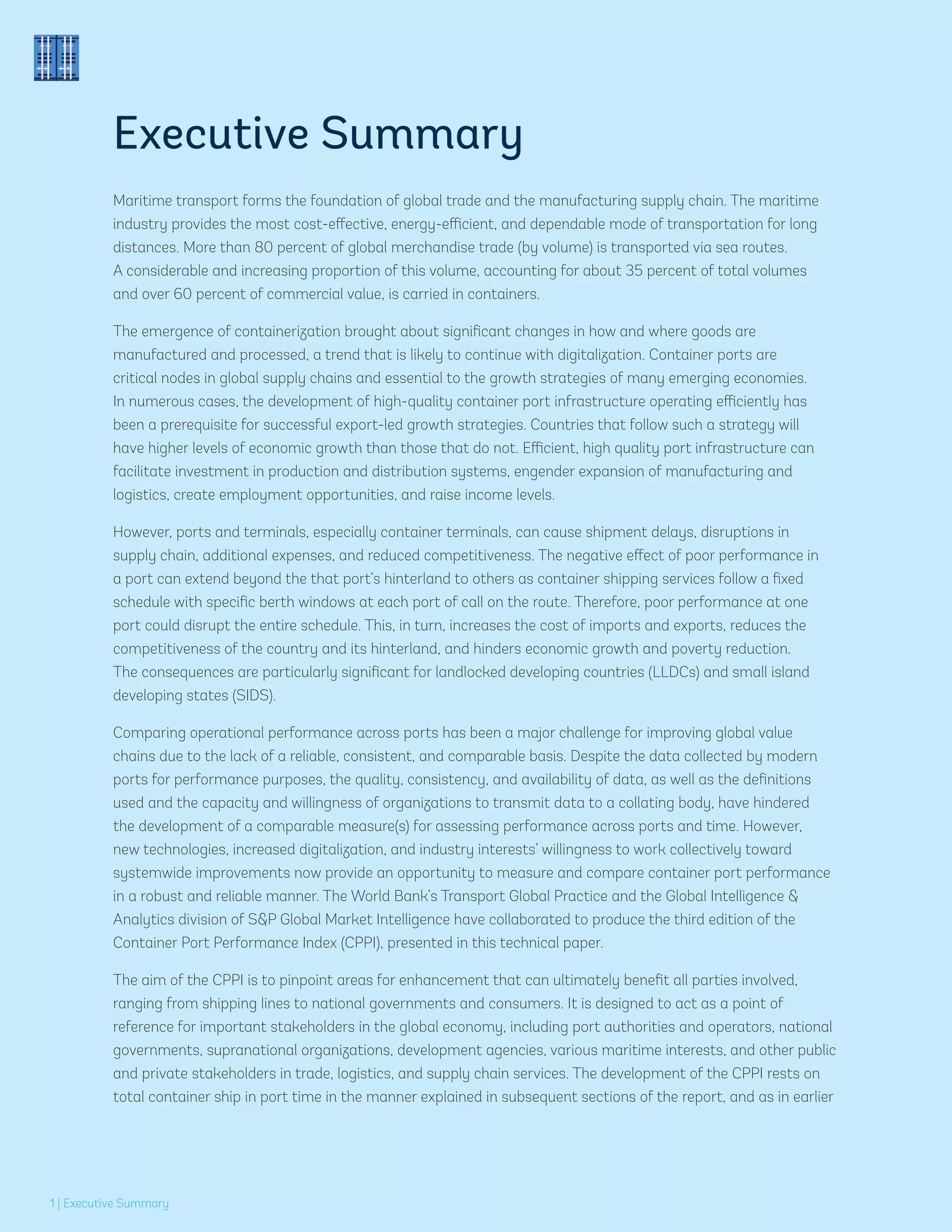 The Container Port Performance Index 2022 A Comparable Assessment Of