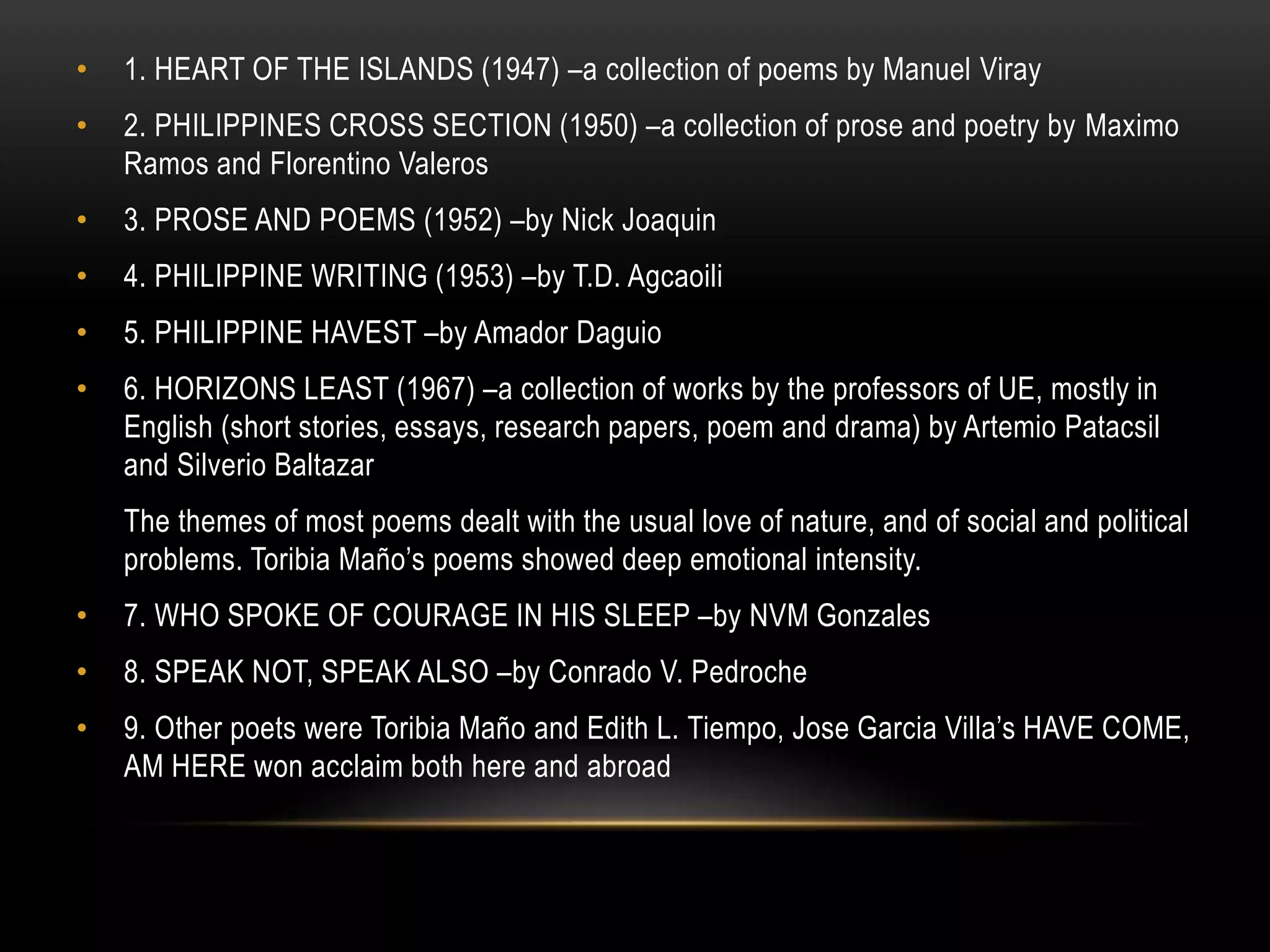 Philippine Literature: The Contemporary Period | PPTX