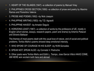 Philippine Literature: The Contemporary Period | PPTX