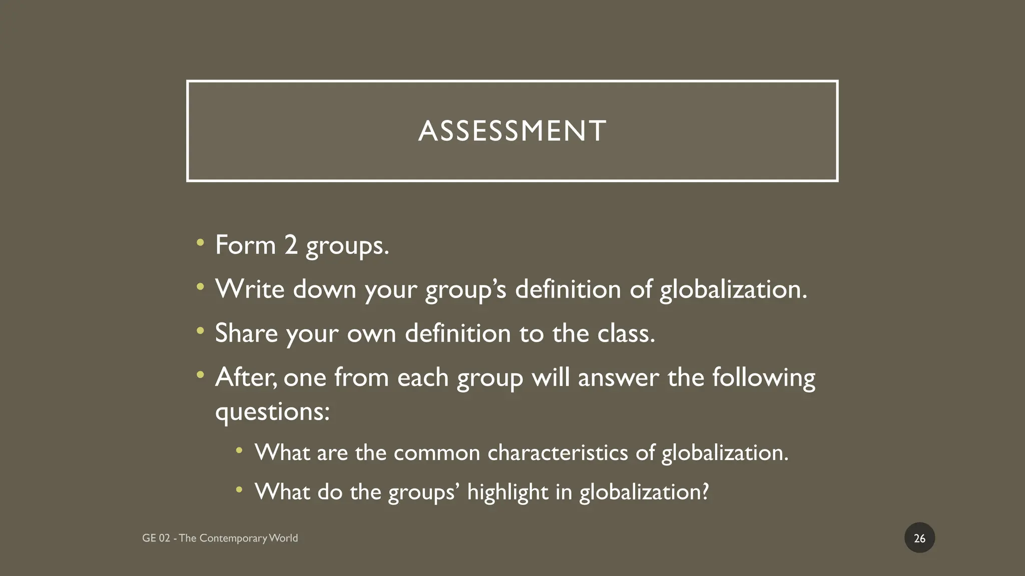 THE CONTEMPORARY WORLD - Lesson 1 (Introduction).pptx